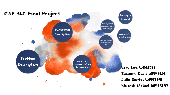 CISP 360 Final Project by Eric Lau on Prezi