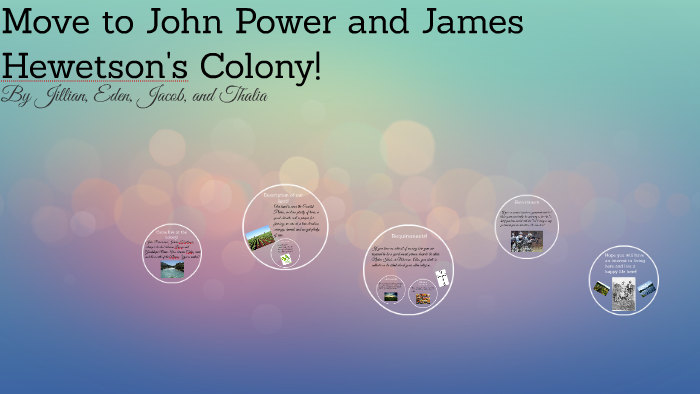 Come live at John Power and James Hewetson's Colony! by Jillian Cowart ...