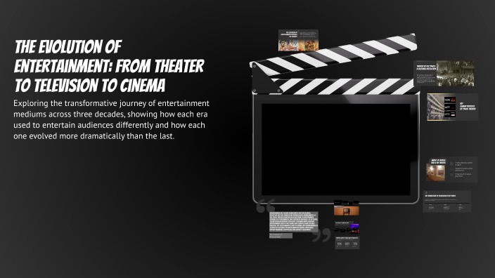 The Evolution of Entertainment: From Theater to Television to Cinema by ...