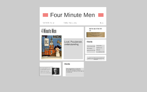 Four Minute men by matthew jones on Prezi
