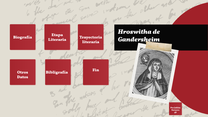 Hroswitha de Gandersheim by Julian Navarro Sanchez on Prezi