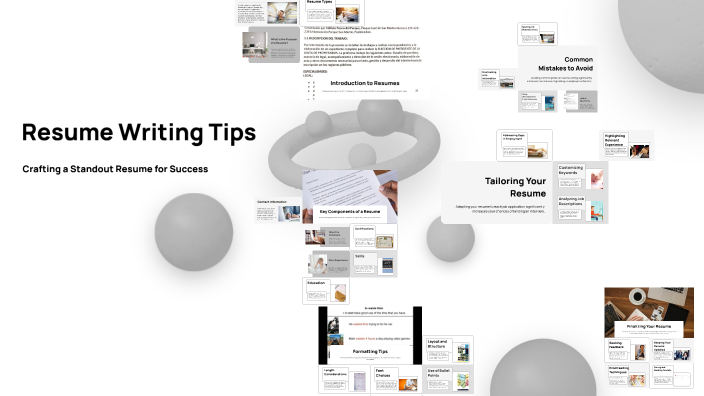Resume Writing Tips by Арина Рулева on Prezi