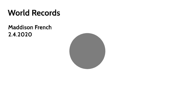 World Records by Maddison French on Prezi