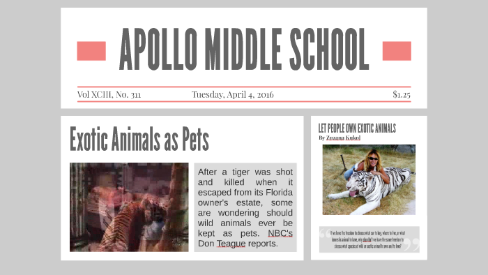 Exotic Animals as Pets by Enith Hernandez on Prezi