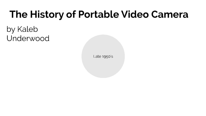 History of Video Camera by Kaleb Underwood on Prezi