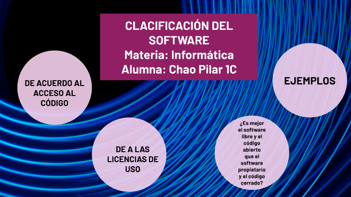 Clasificación del software by pilar chao on Prezi