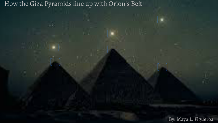 How the Giza Pyramids line up with Orion's Belt by Maya Figueroa on Prezi
