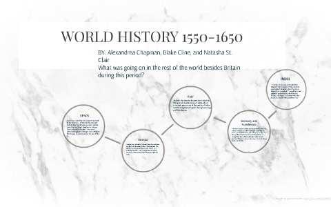 WORLD HISTORY 1550-1650 by Blake Cline on Prezi
