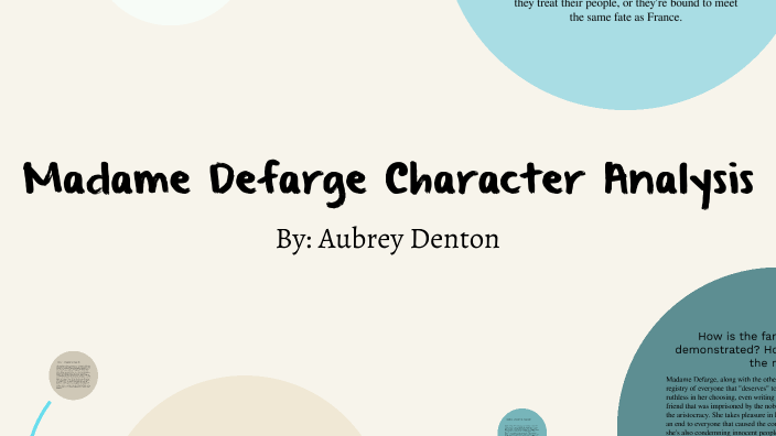 Madame Defarge Character Analysis by Aubrey Denton on Prezi