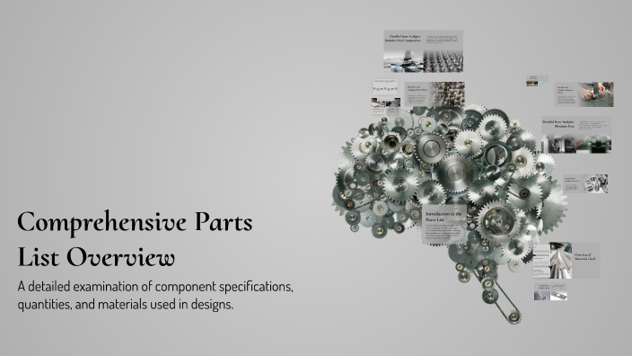 Comprehensive Parts List Overview by Bruno Ruivo on Prezi
