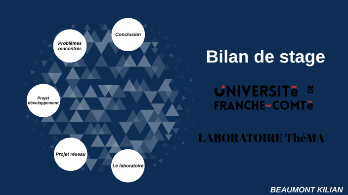 Bilan de stage by Kilian Beaumont on Prezi