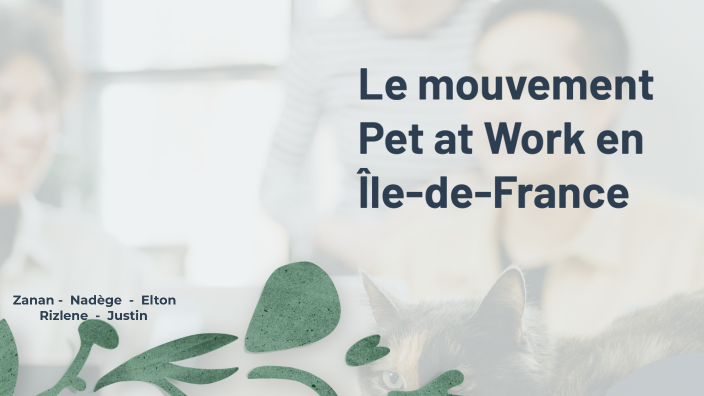 Le mouvement Pet at Work en Île-de-France by Zanan on Prezi