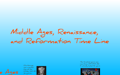 Middle Ages, Renaissance, and Reformation Time Line by Shelby Sweeney ...