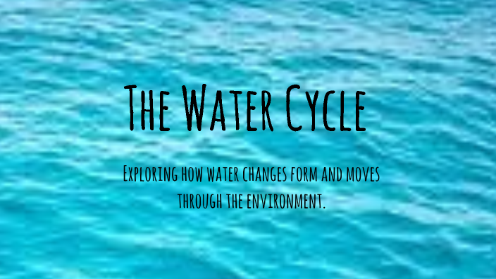 "The Water Cycle" 2nd-4th grade level by Karina Madrigal on Prezi