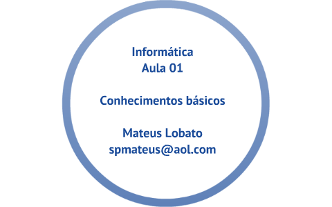 Informática - Aula 01 - Conhecimentos básicos by Mateus Lobato on Prezi