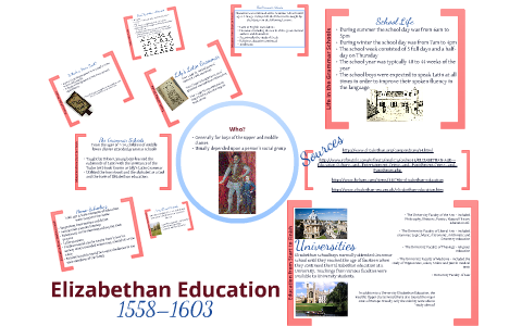 Elizabethan Education by Hannah Scott on Prezi