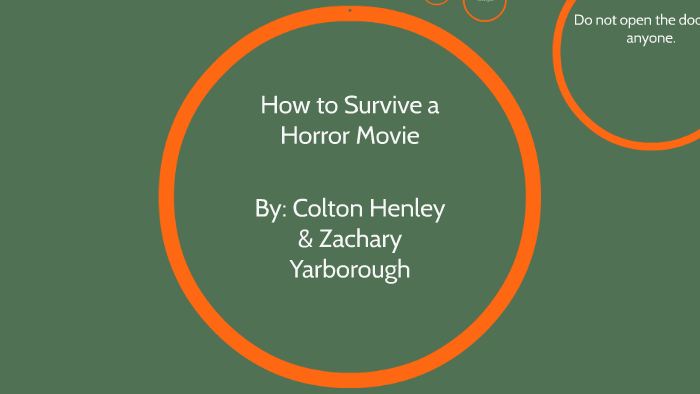 HOW TO SURVIVE A HORROR MOVIE by colton henley