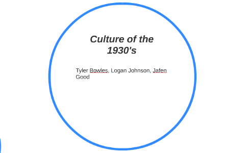 Culture of the 1930's by Tyler Bowles on Prezi