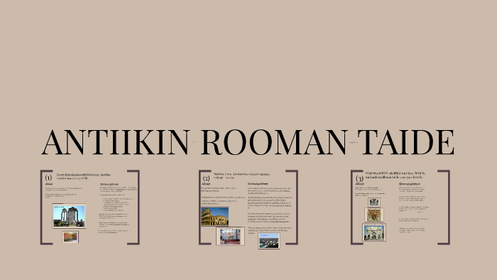 Antiikin Rooman taide by Emilia Koho on Prezi