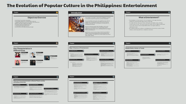 The Evolution of Popular Culture in the Philippines: Entertainment by ...