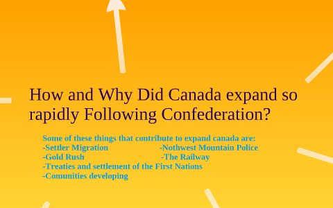 How and Why did Canada expand so rapidly following confederation? by ...