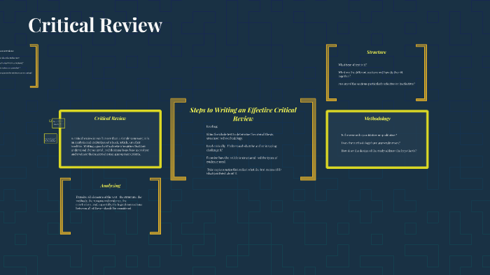 What is a critical review? by on Prezi