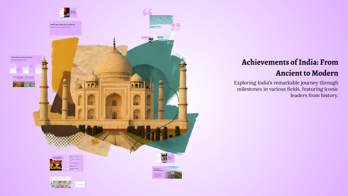 Achievements of India: From Ancient to Modern Times by khushi verma on ...