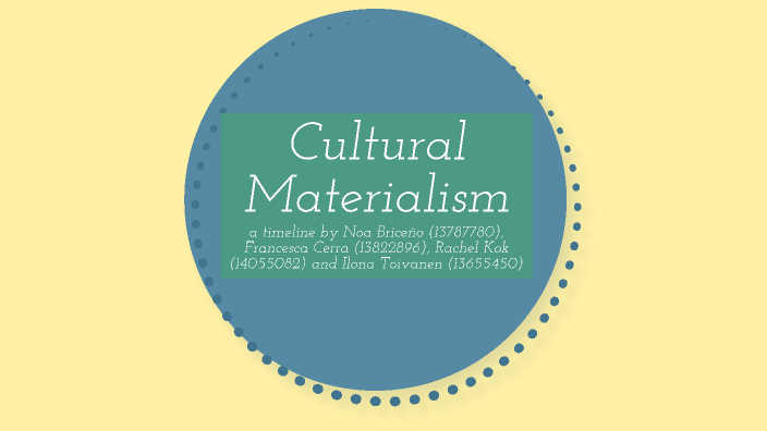 Cultural Materialism - a timeline by Rachel Kok on Prezi
