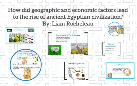 How did geographic and economic factors lead to the rise of ancient ...