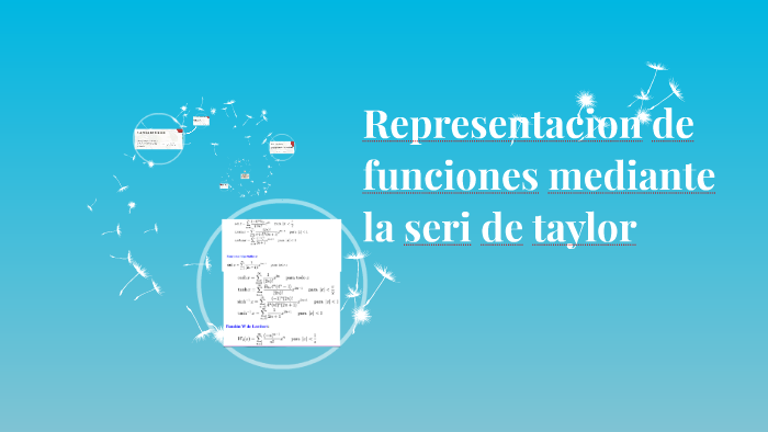 Representacion de funciones mediante la seri de taylor by itzel yaotzin ...