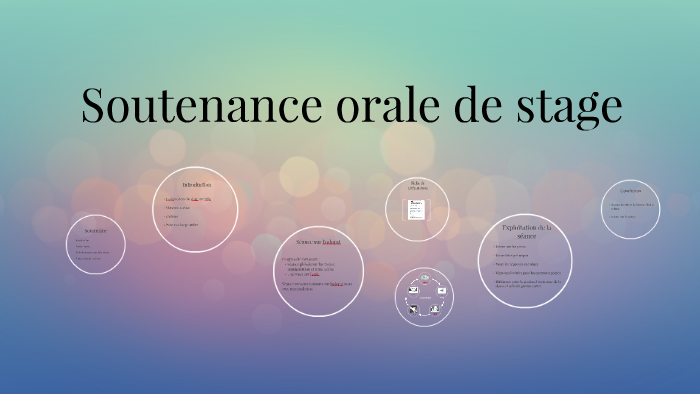 Soutenance orale de stage by FANNY LARDIN on Prezi