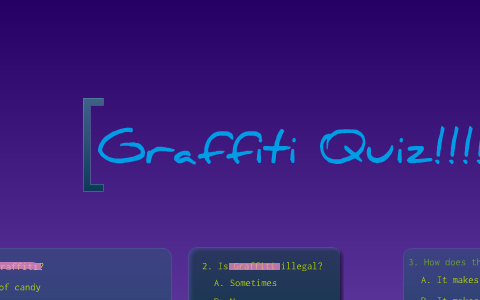 Graffiti Quiz by Siera Walter on Prezi