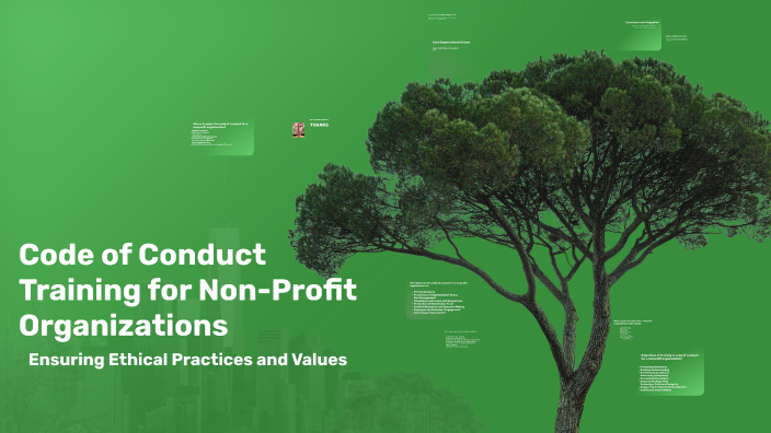 Code of Conduct Training for Non-Profit Organizations by Inshrah M ...