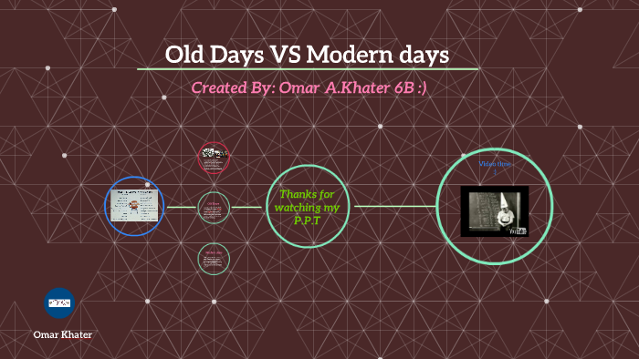 Old Days VS Modern days by Omar Khater on Prezi