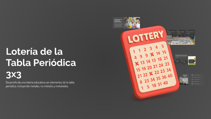 Lotería de la Tabla Periódica 3x3 by lexi Martinez on Prezi
