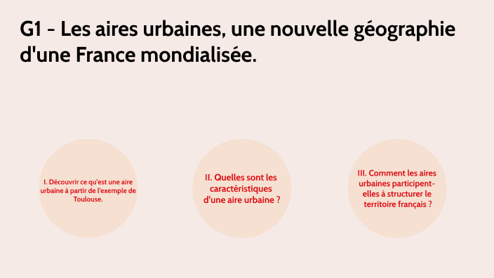 G1 - Les aires urbaines, une nouvelle géographie d'une France mondialisée. by Gautier DEHEDIN