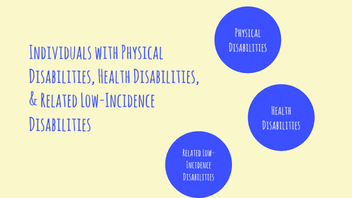 Individuals with Physical Disabilities, Health Disabilities, and ...