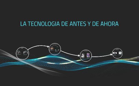 LA TECNOLOGIA DE ANTES Y DE AHORA
