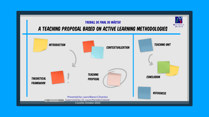 A TEACHING PROPOSAL BASED ON ACTIVE LEARNING METHODOLOGIES by Laura ...