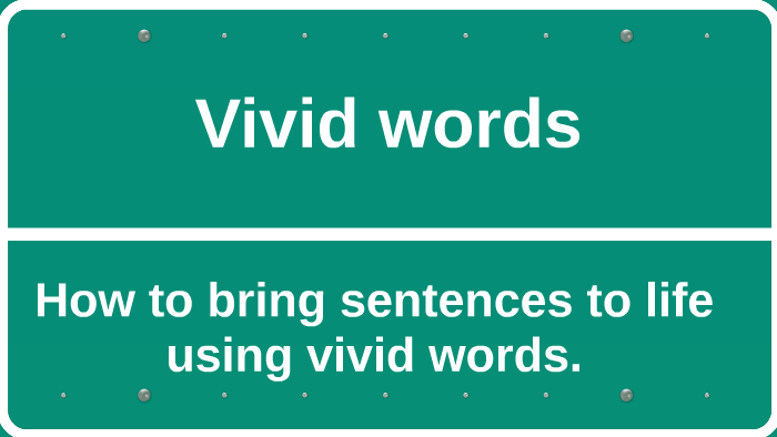Vivid words by Olufemi Lee-Johnson on Prezi