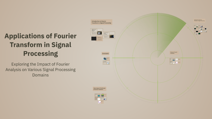 Applications of Fourier Transform in Signal Processing by Subhasish ...