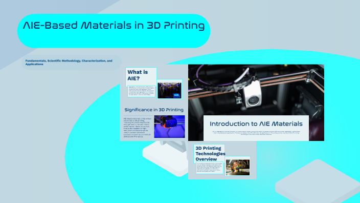 AIE-Based Materials in 3D Printing by s g on Prezi
