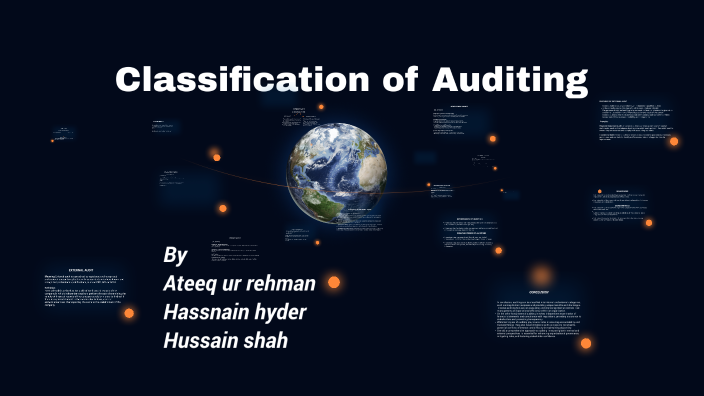 Classification of Auditing by Hussnain Hyder Memon Memon on Prezi