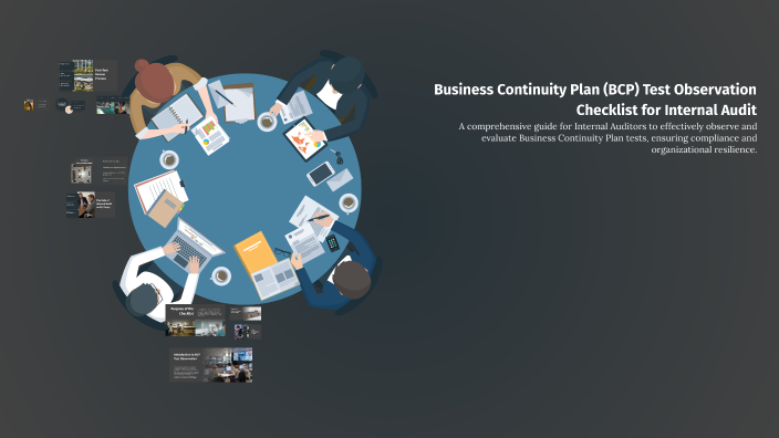Business Continuity Plan (BCP) Test Observation Checklist for Internal ...