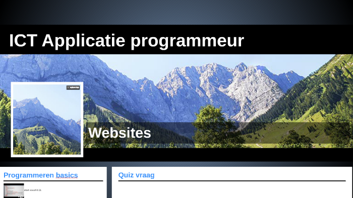 ICT Applicatie programmeur by Bryan Buitenhuis on Prezi