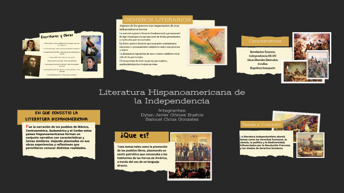 Literatura Hispanoamericana de la Independencia by Leumas Aucic on Prezi