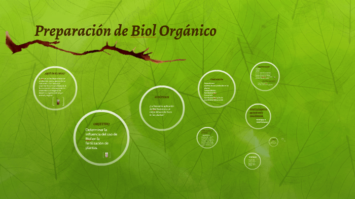 Preparación de Biol Orgánico by Miguel Velastegui on Prezi