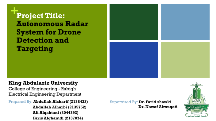 Autonomous Radar System for Drone Detection and Targeting by Abdalh Al ...