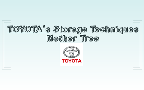 TOYOTA's Storage Techniques by ehab oraif on Prezi