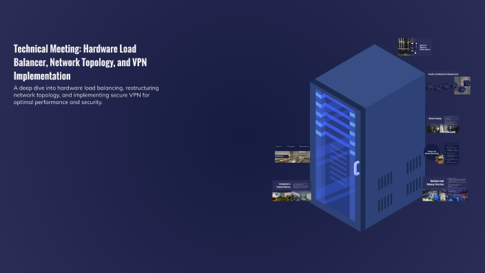 Technical Meeting: Hardware Load Balancer, Network Topology, and VPN ...